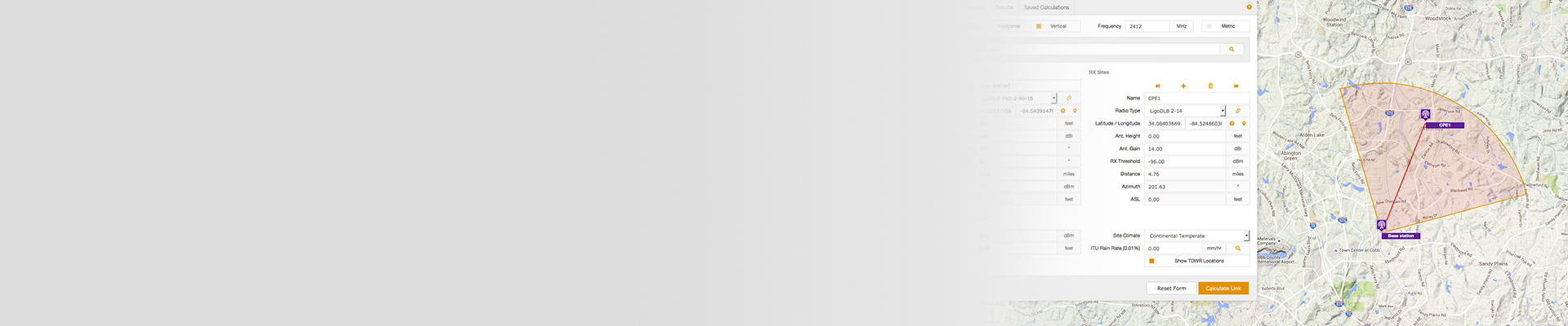 Link Budget Calculator | Wifi Planner – LigoWave.com