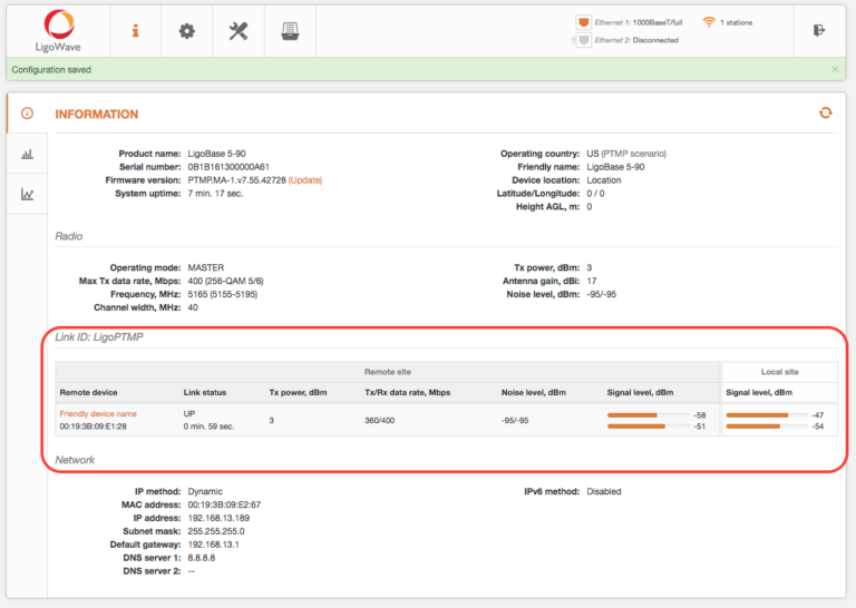 LigoPTMP Configuration Scenarios - LigoWave knowledge base