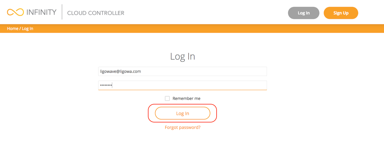 Infinity 控制器 - LigoWave knowledge base