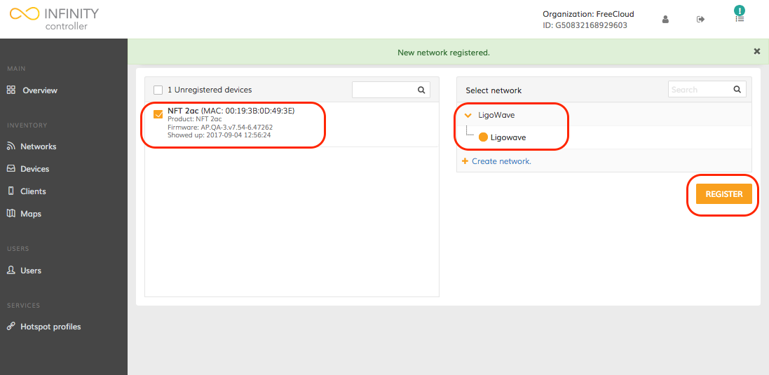 Infinity 控制器 - LigoWave knowledge base