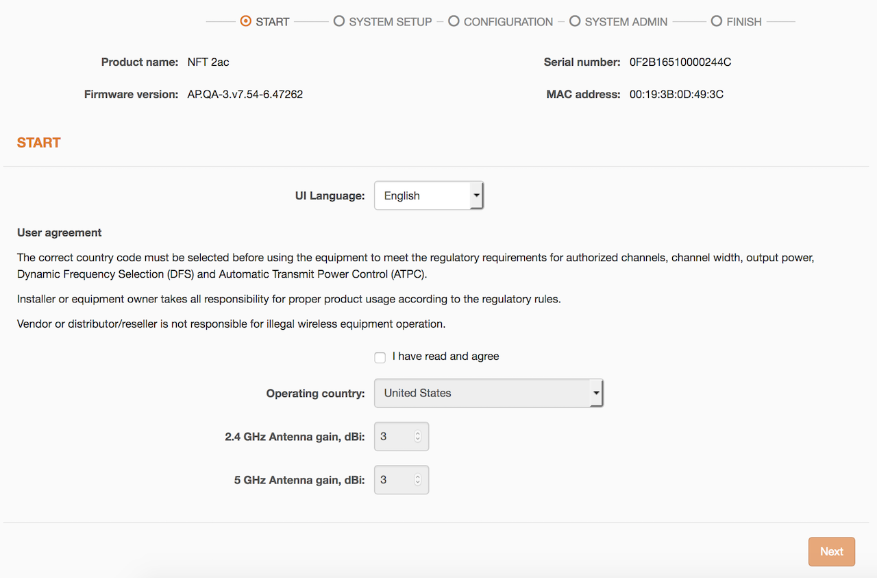 Infinity 控制器 - LigoWave knowledge base